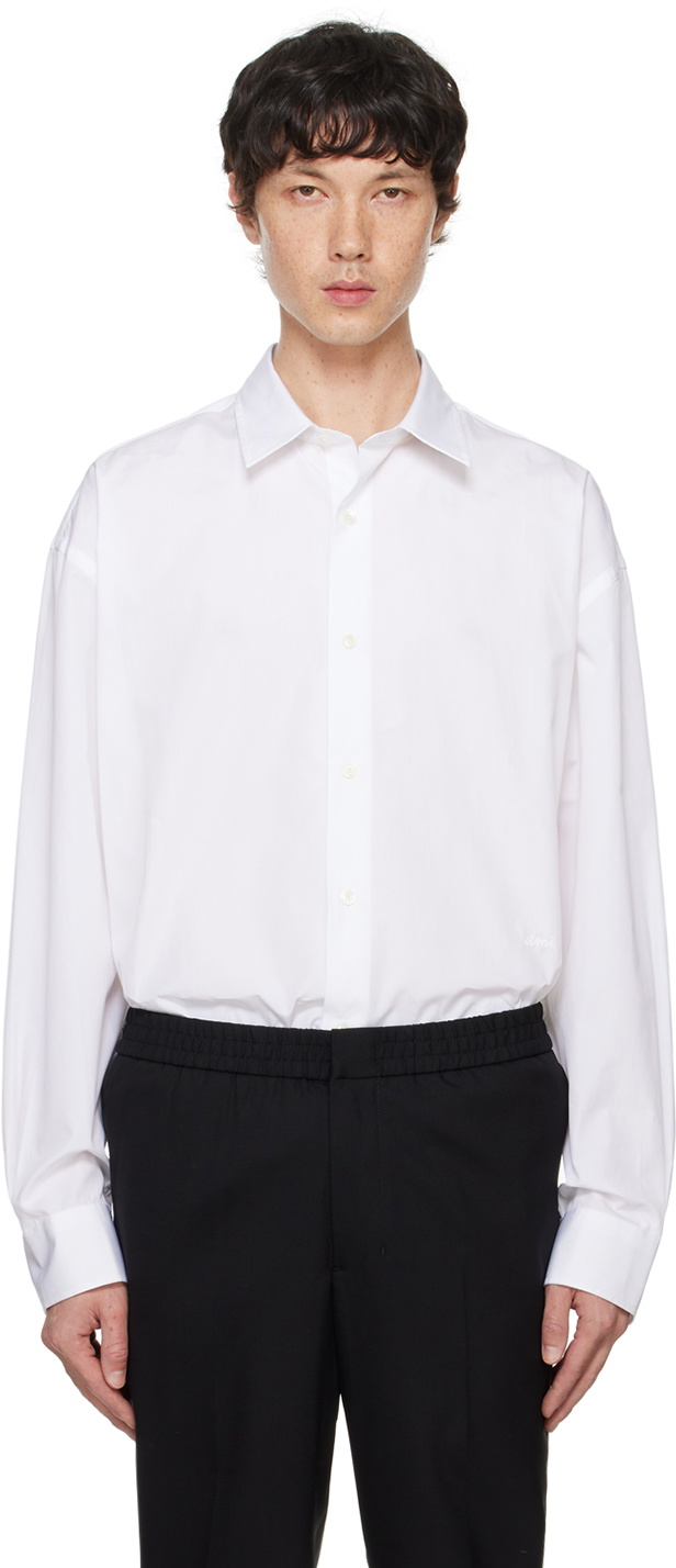 AMI Paris White Boxy Fit Shirt AMI
