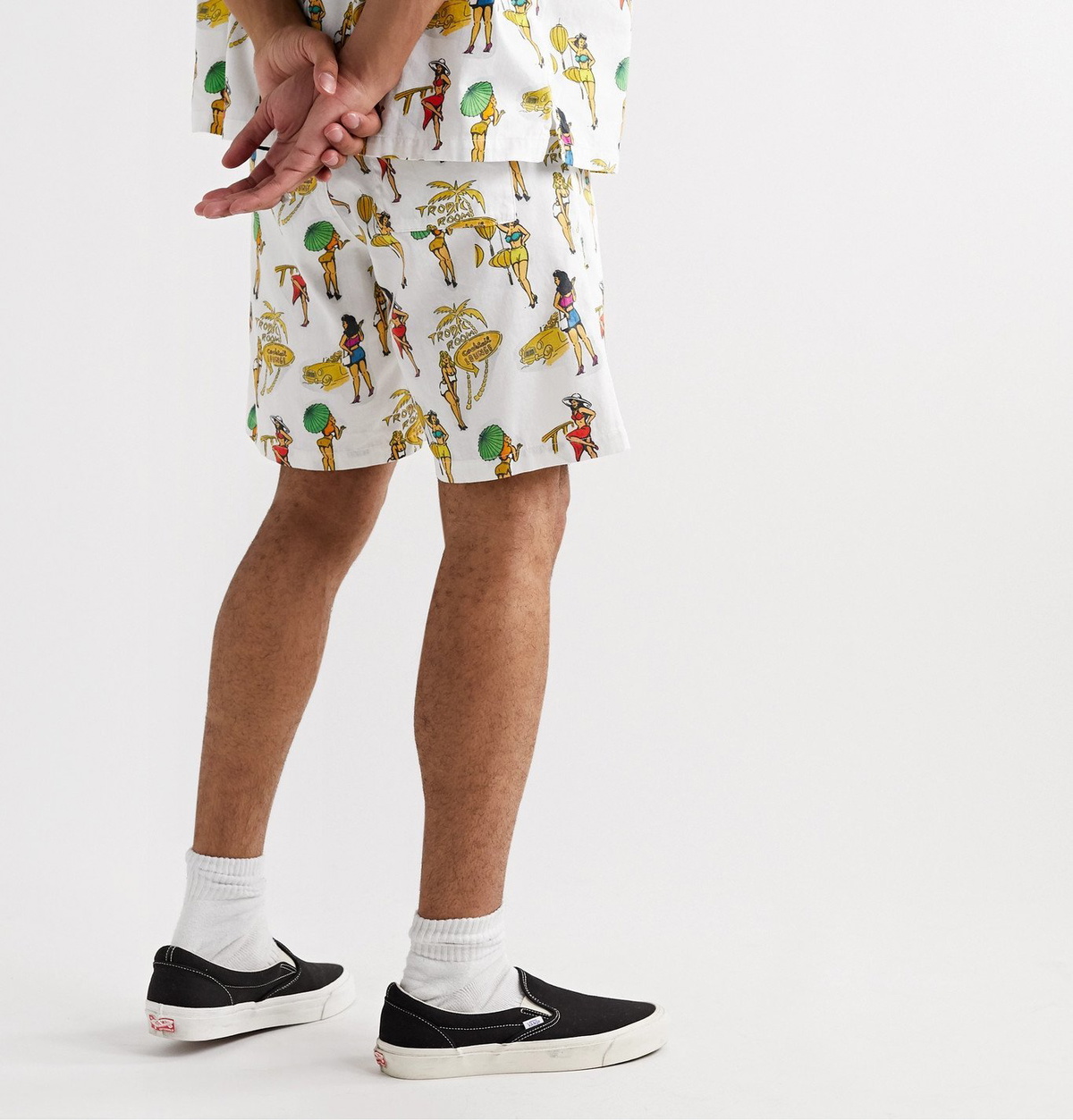 WTAPS - Printed Cotton Shorts - White WTAPS