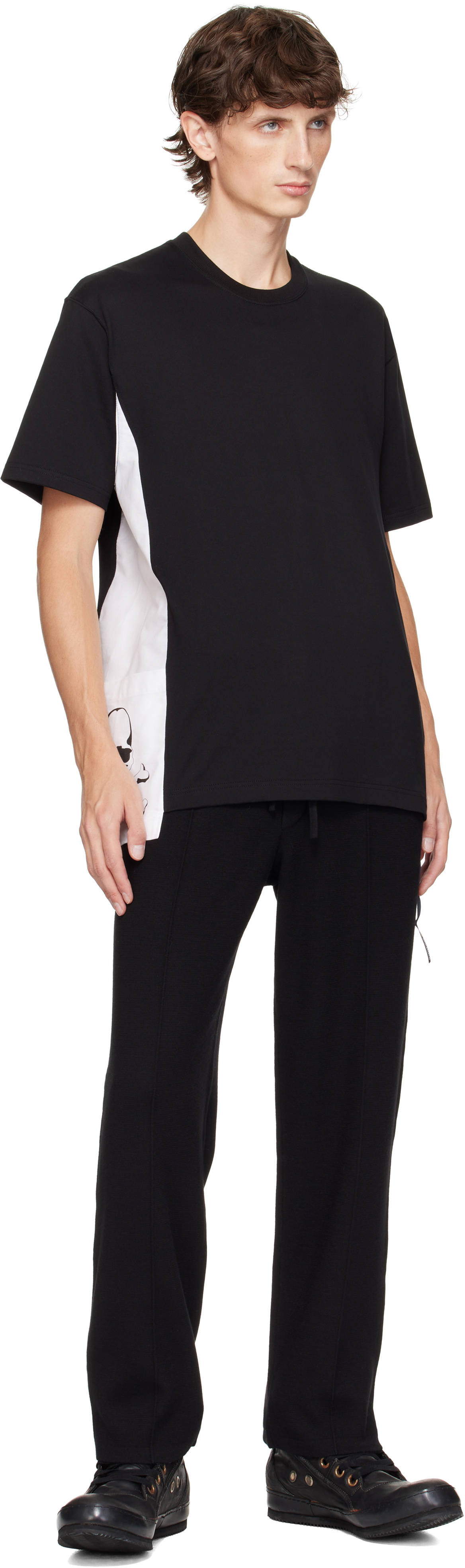 MASTERMIND WORLD Black & White Patch Pocket T-shirt MASTERMIND WORLD