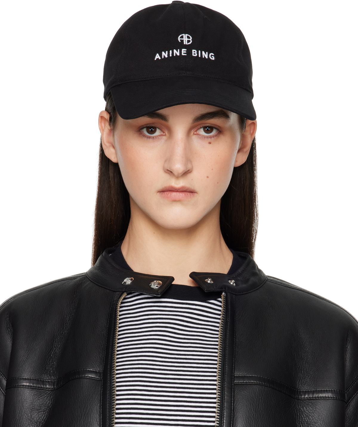 ANINE BING Black Jeremy Baseball Cap ANINE BING