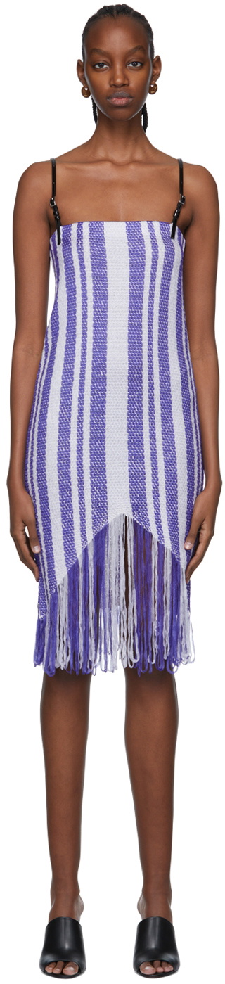 JW Anderson Purple Nylon Mini Dress JW Anderson
