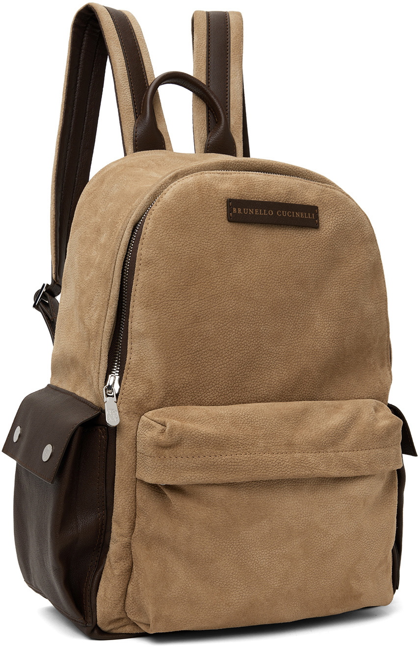 Brunello Cucinelli Brown Leather Backpack Brunello Cucinelli