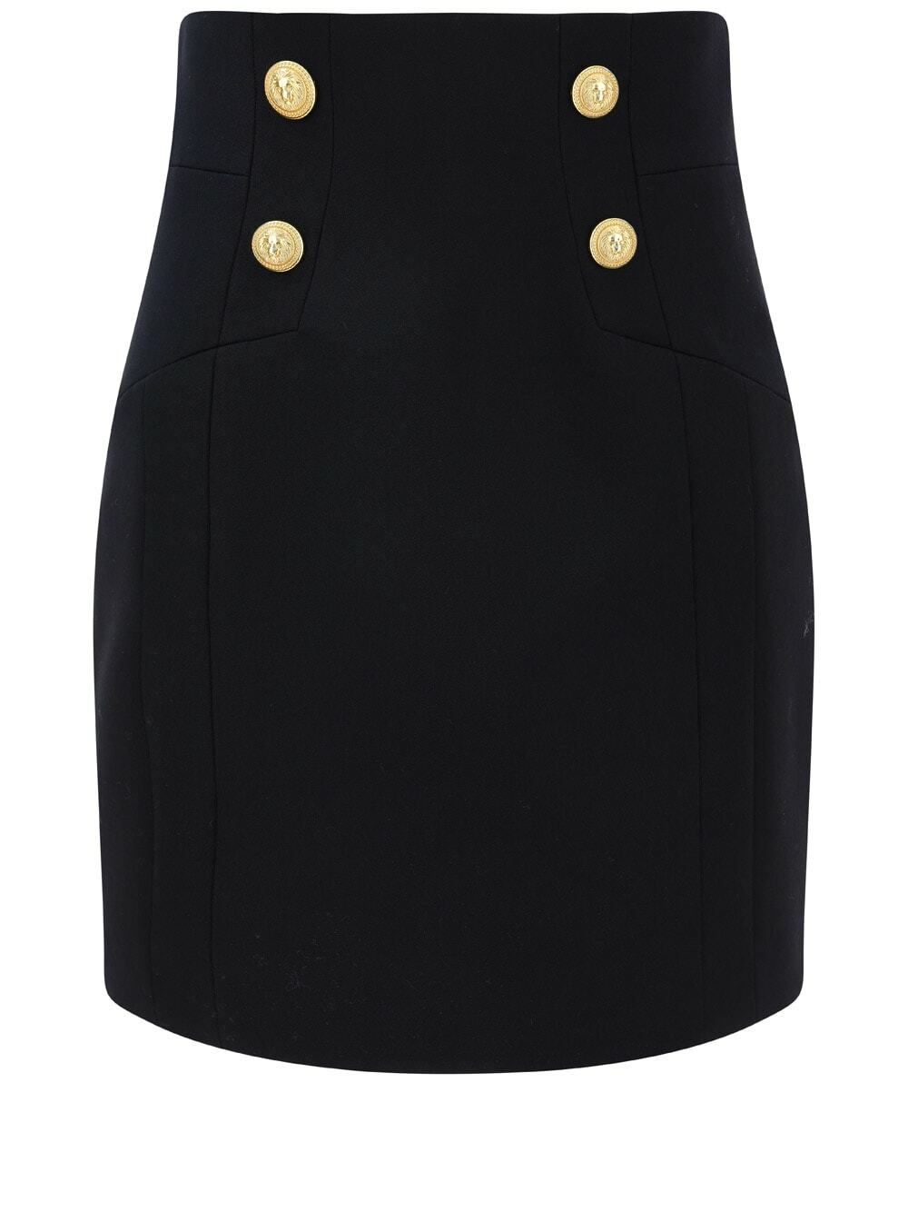 Balmain Wool Pencil Skirt Balmain