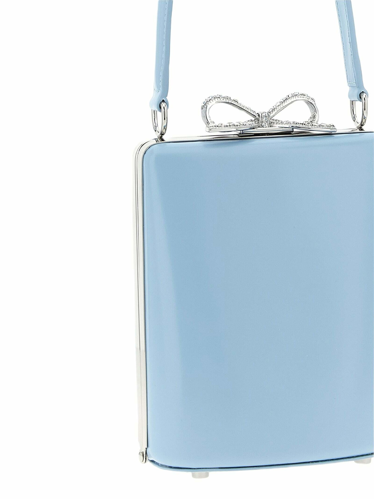 self-portrait blue Leather Bag Handbag Self-Portrait