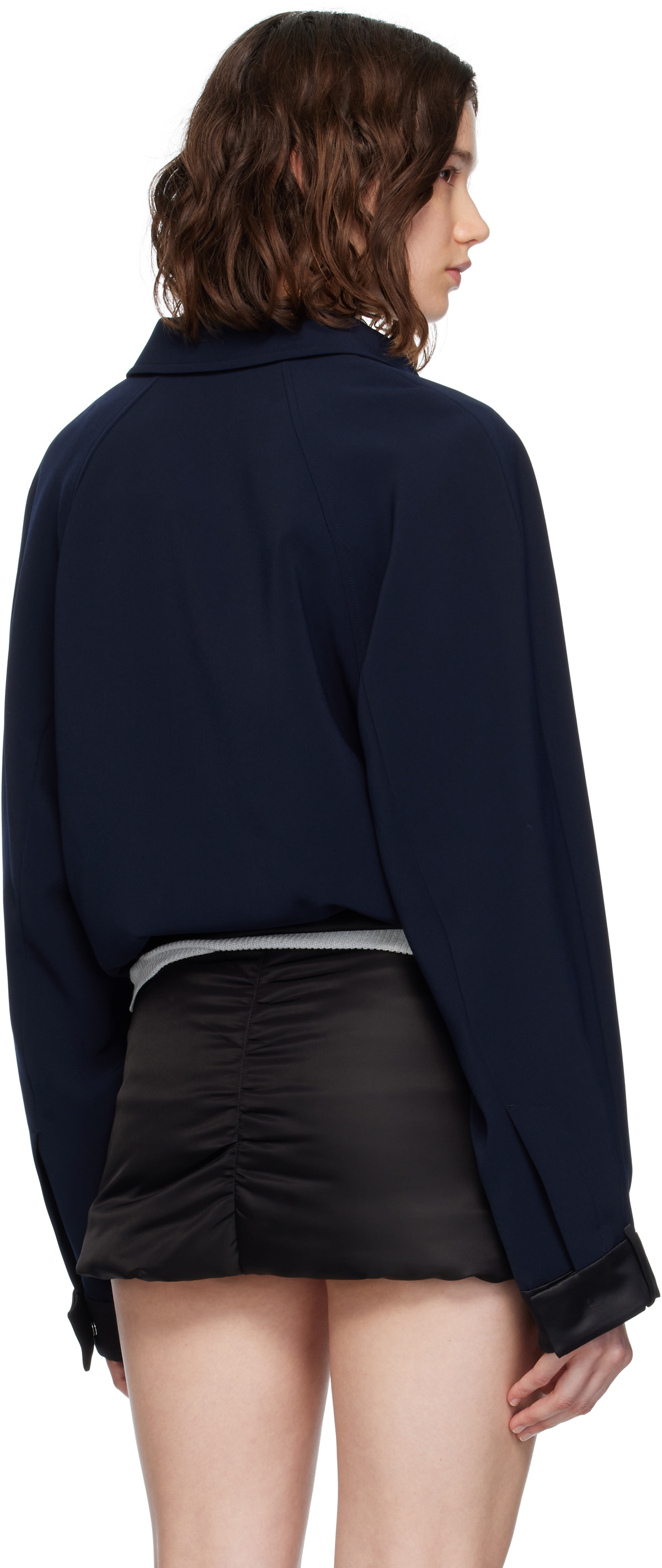 We11done Navy Waist Jacket We11done
