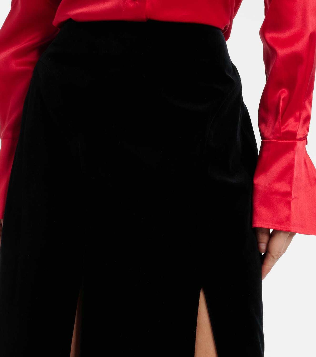 Nina Ricci Cotton velvet maxi skirt Nina Ricci