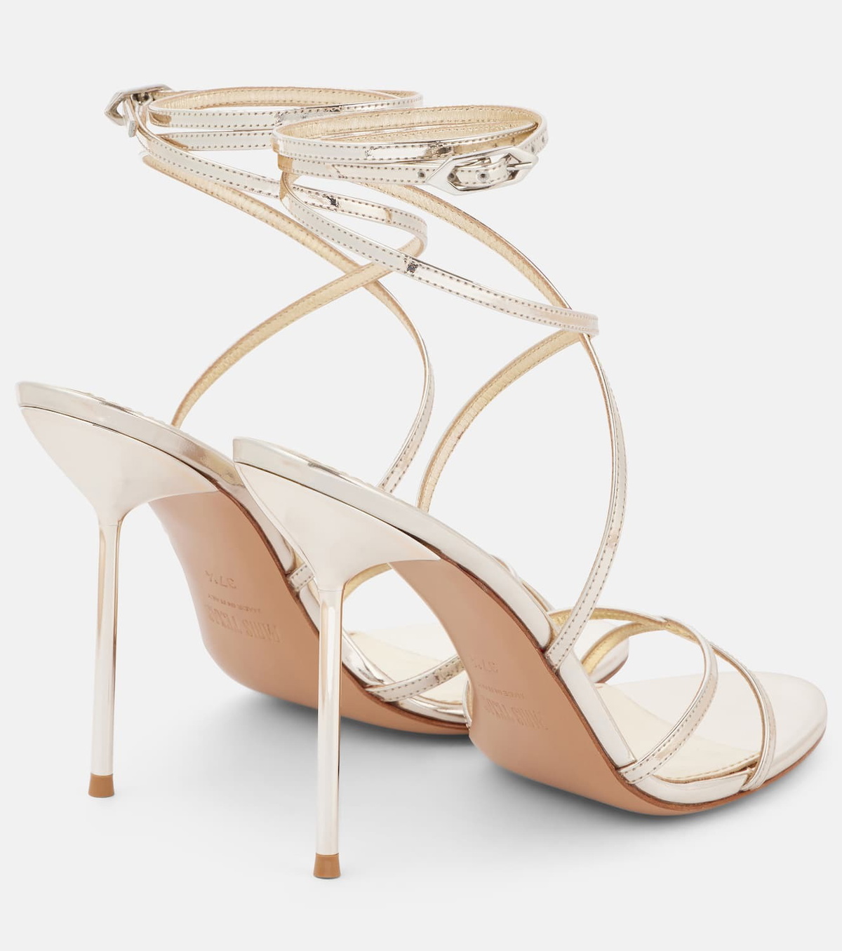 Paris Texas Liz 105 mirrored leather sandals Paris Texas