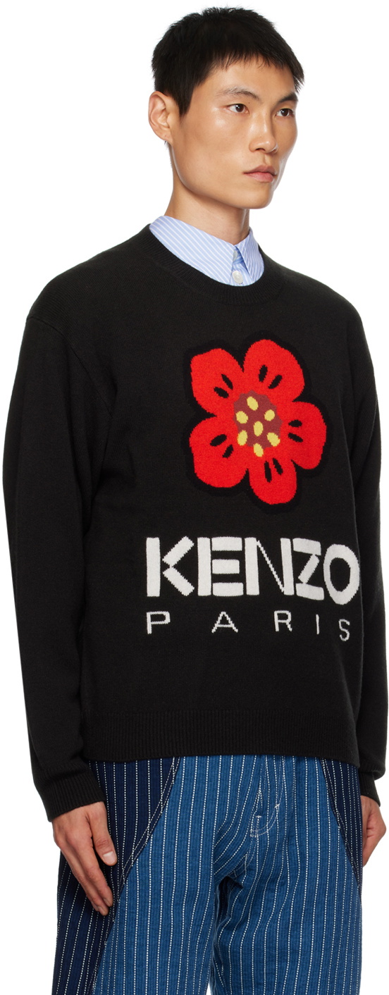 Kenzo Black Kenzo Paris Boke Flower Sweater Kenzo