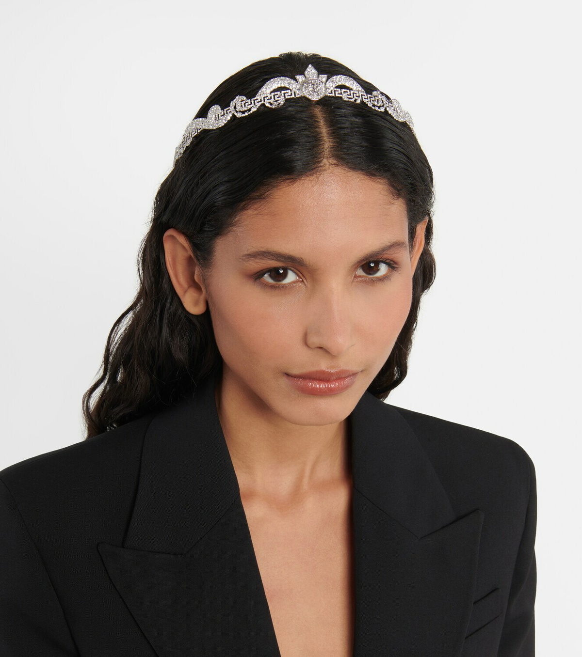 Versace - Greca crystal-embellished headband Versace