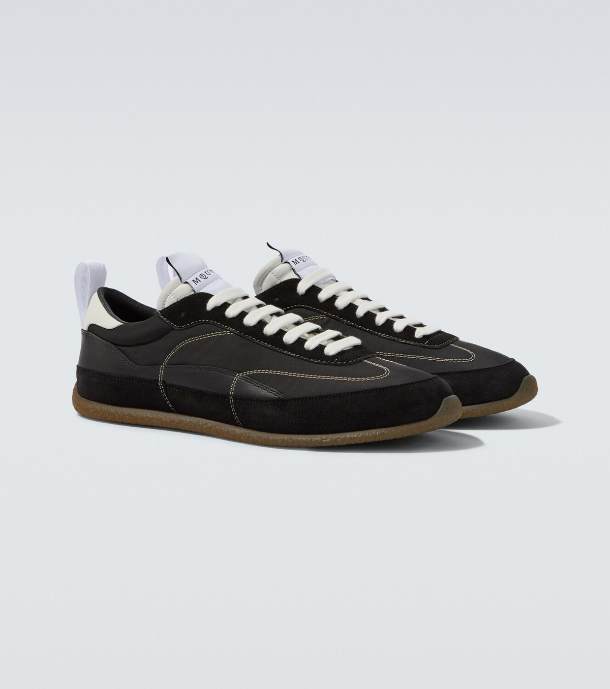 McQueen EC1 suede-trimmed sneakers Alexander McQueen