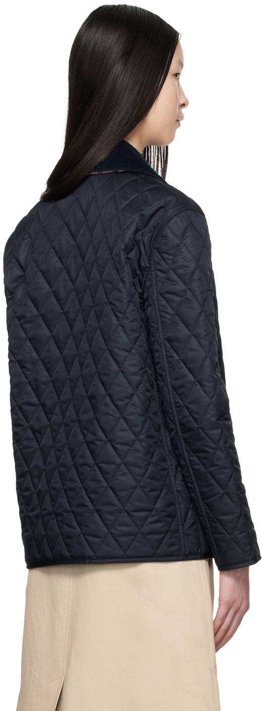 Burberry Navy Quilted Jacket Burberry