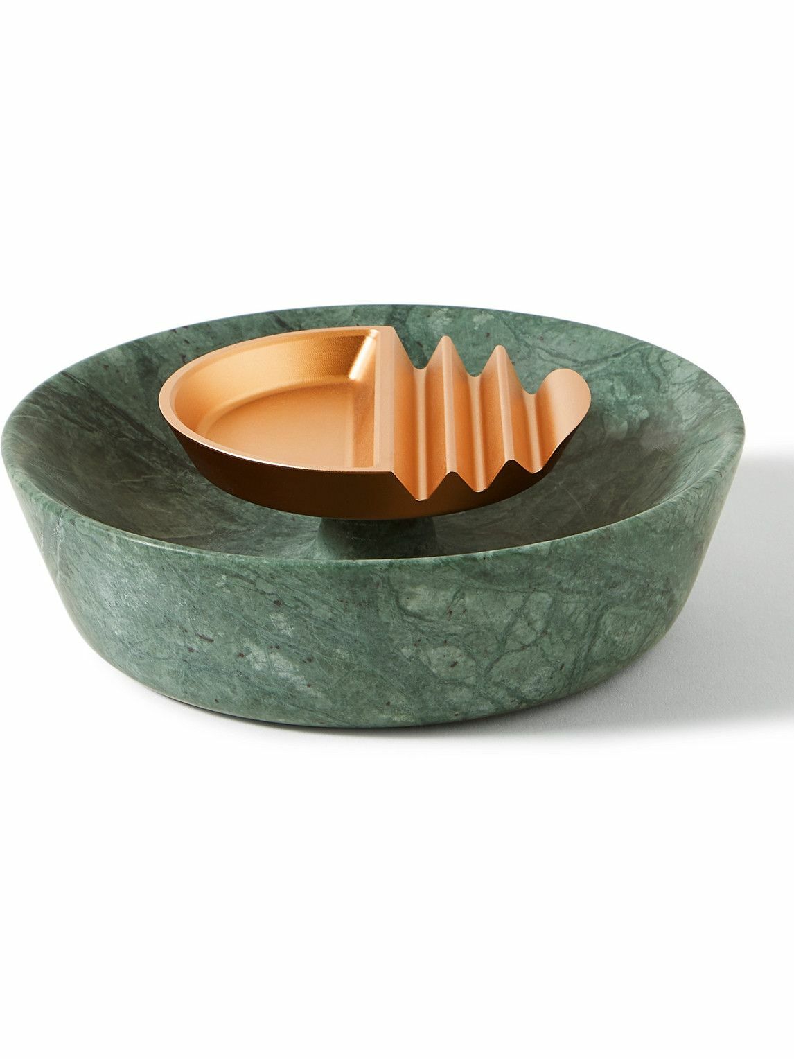 Houseplant - Ridge Marble and Aluminium Ashtray Houseplant
