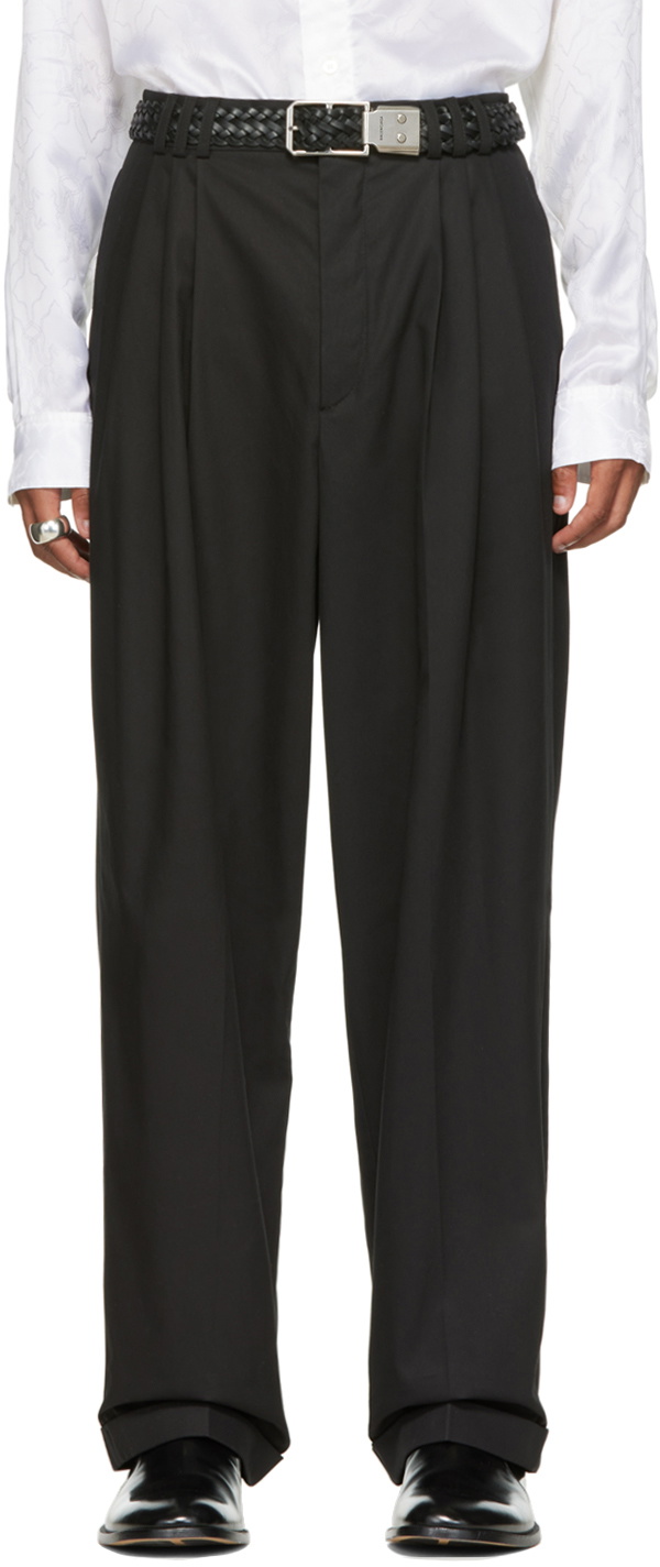 LU'U DAN Black Pleated 80's Trousers LU'U DAN