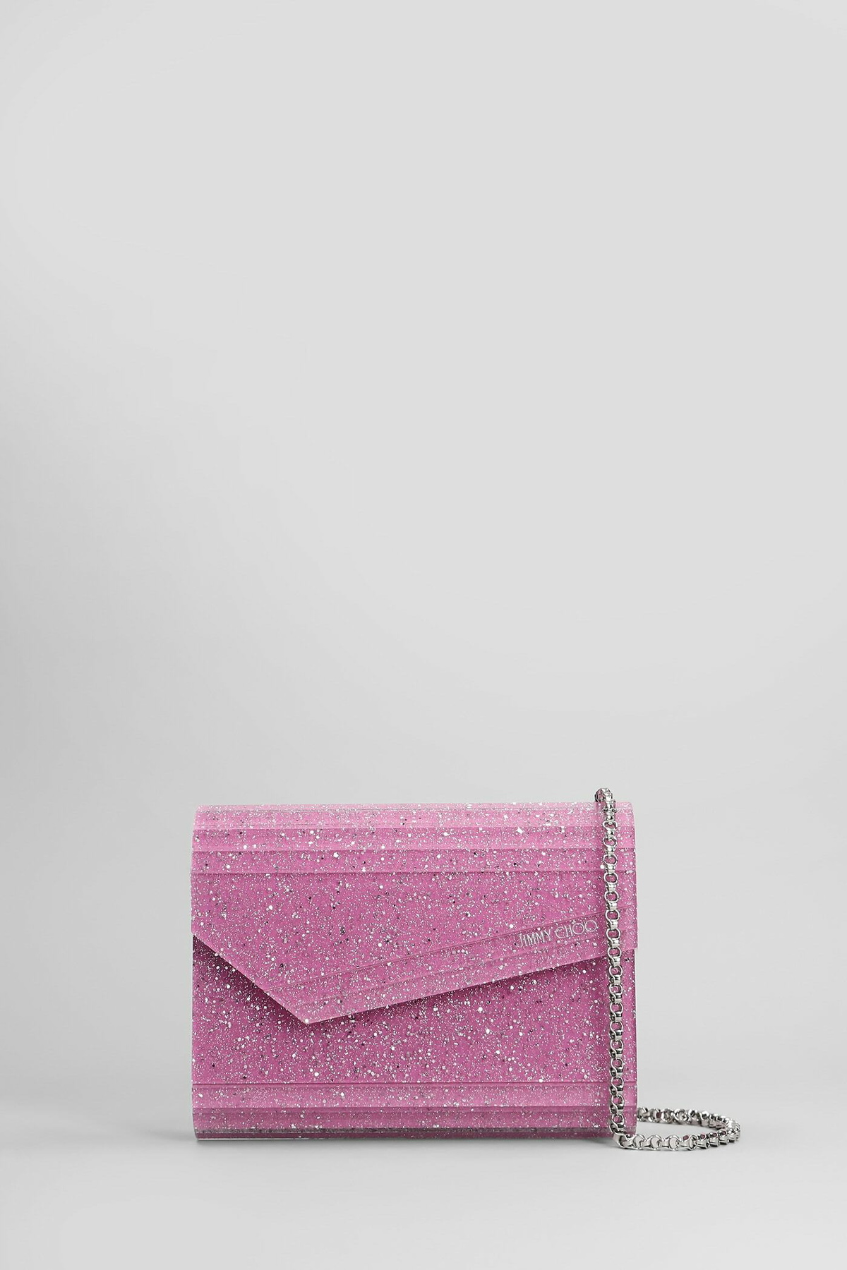 Jimmy Choo Candy Clutch In Fuxia Acrylic Jimmy Choo