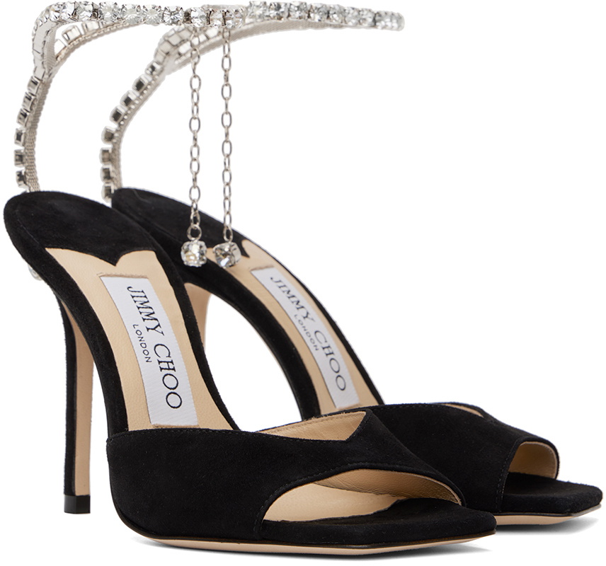 Jimmy Choo Black Saeda 100 Sandals Jimmy Choo