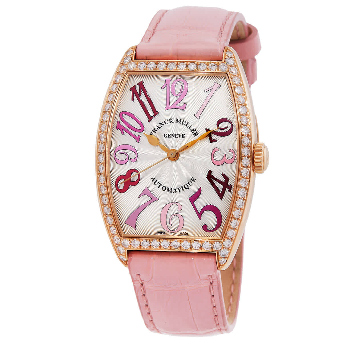 Franck Muller Cintree Curvex Automatic Diamond White Dial Watch 2852 SC ...