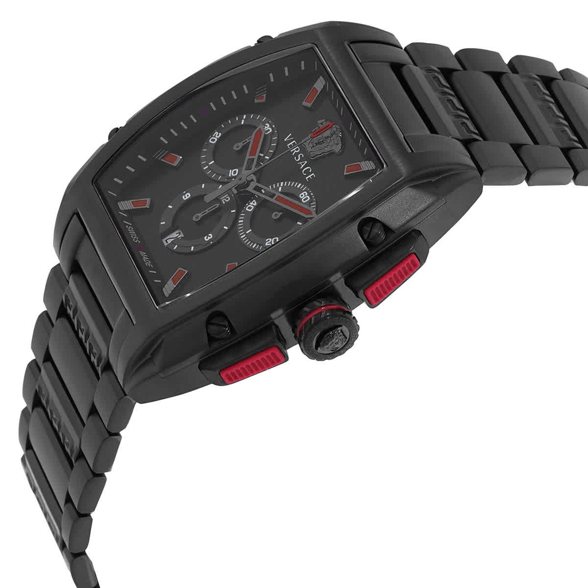 Versace Dominus Chronograph Quartz Black Dial Mens Watch VE6H00623 Versace