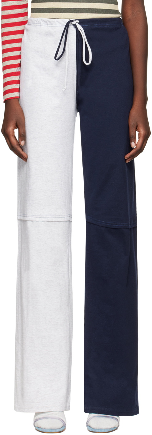 SC103 Gray & Navy Colorblock Lounge Pants SC103