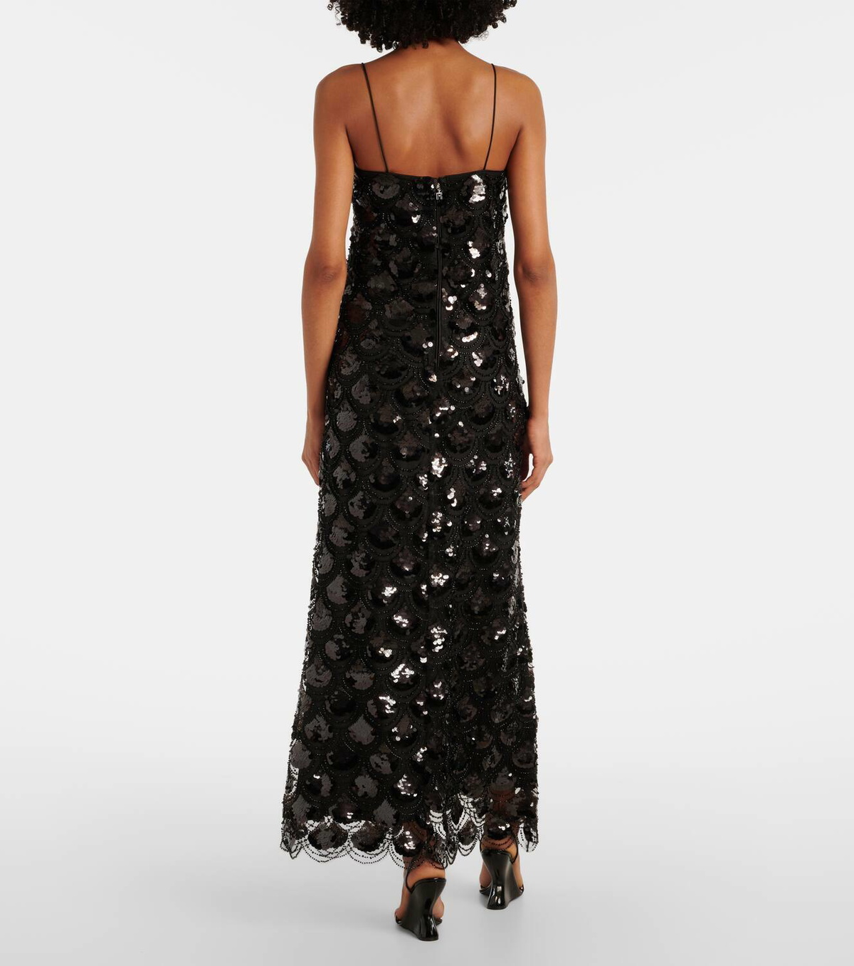 Rotate Sequined scalloped maxi dress ROTATE Birger Christensen