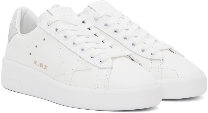 Golden Goose White Purestar Sneakers Golden Goose Deluxe Brand