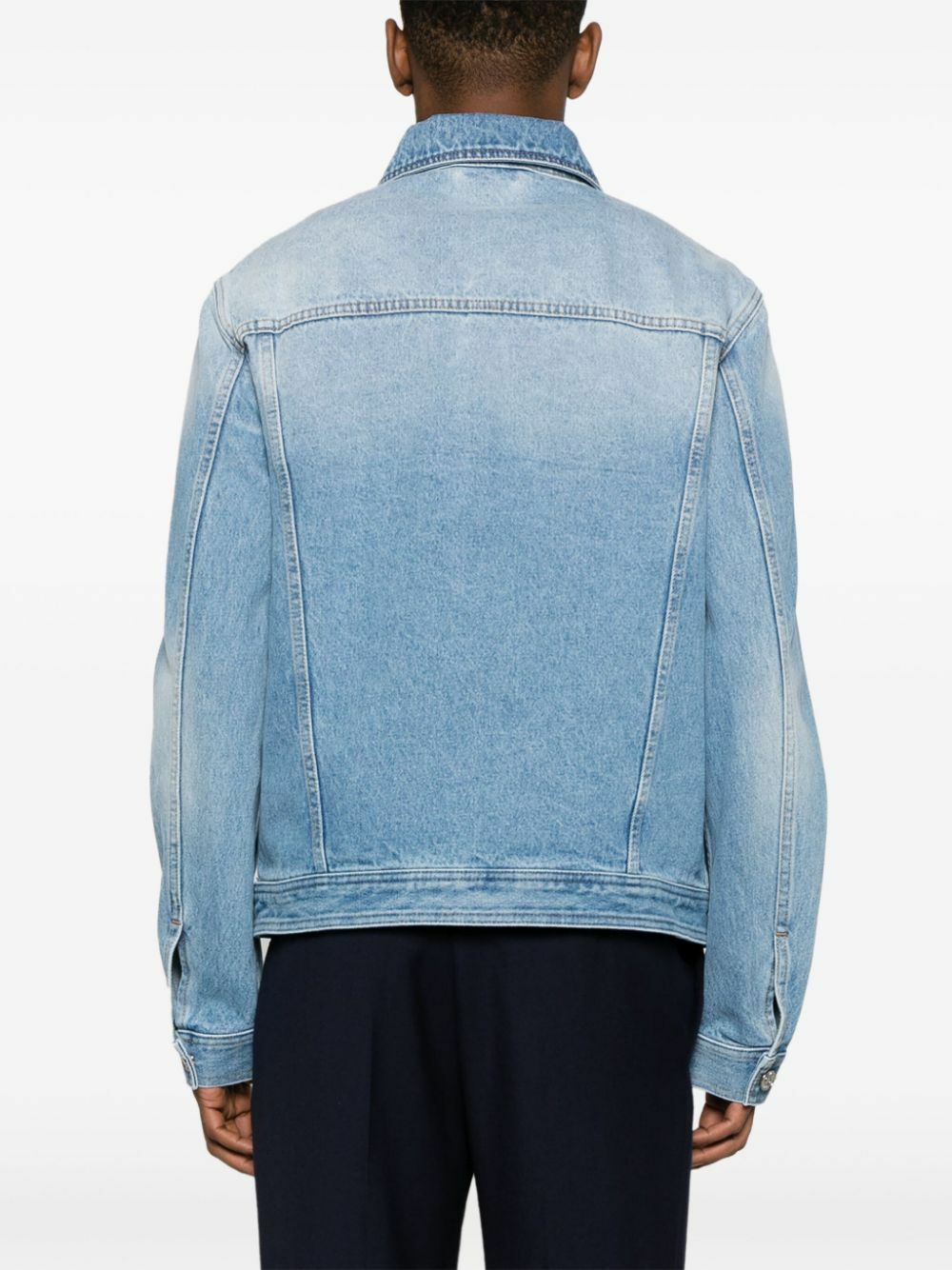 Versace Blue Medusa Denim Jacket Versace