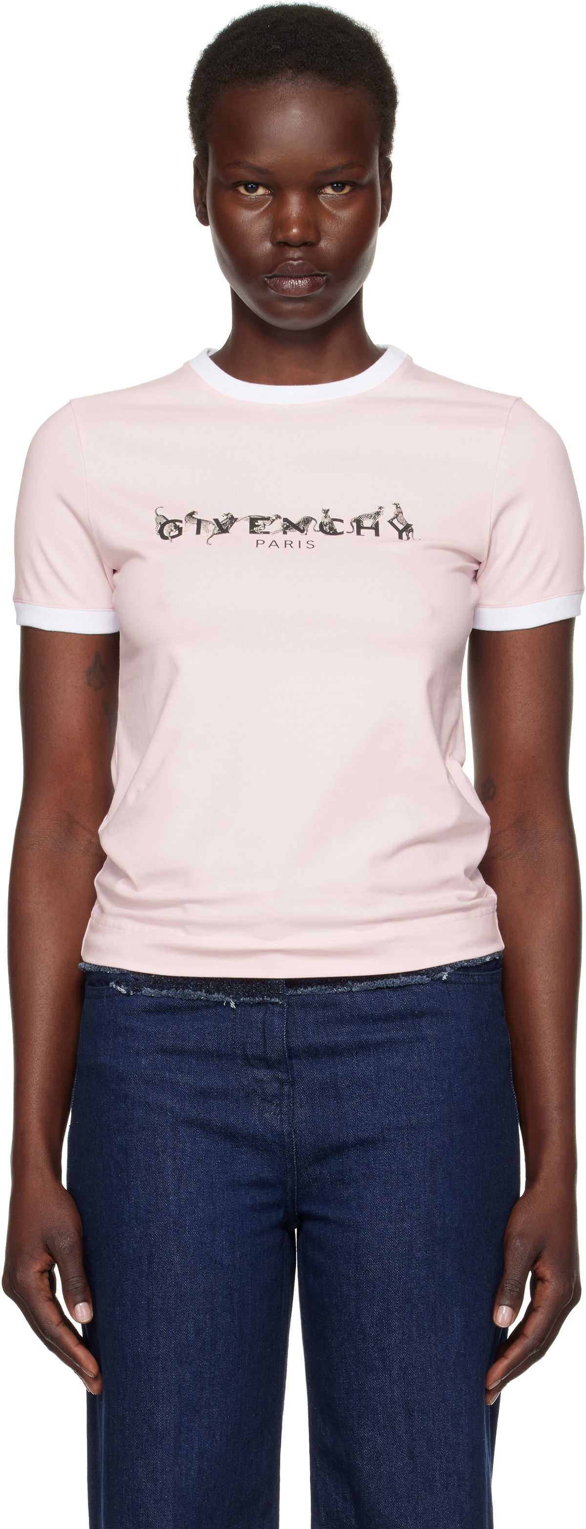 Givenchy Pink Ringer T-shirt Givenchy