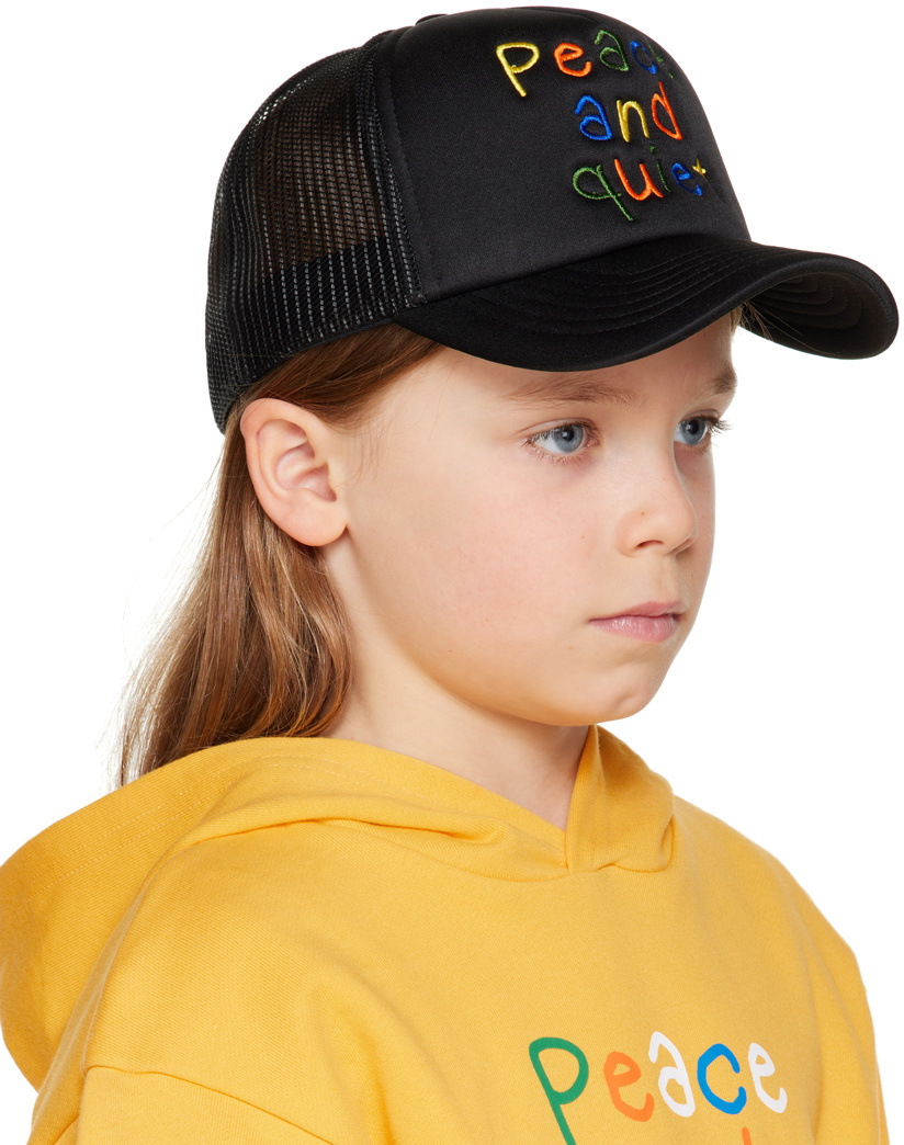 Museum of Peace & Quiet SSENSE Exclusive Kids Black Scribble Cap Museum ...