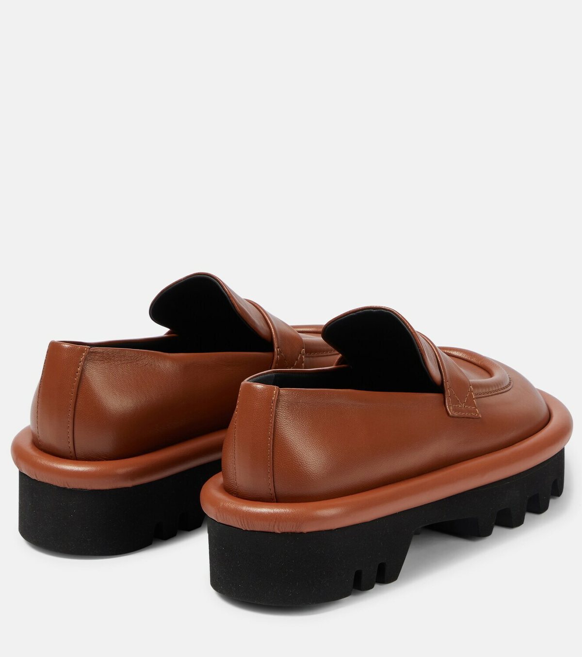 JW Anderson - Bumper leather platform loafers JW Anderson