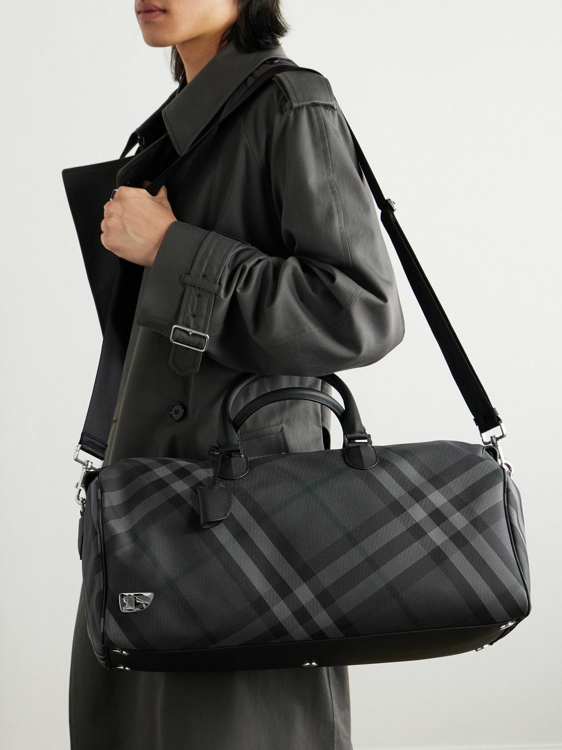 Burberry - Logo-Appliquéd Checked Canvas Weekend Bag Burberry