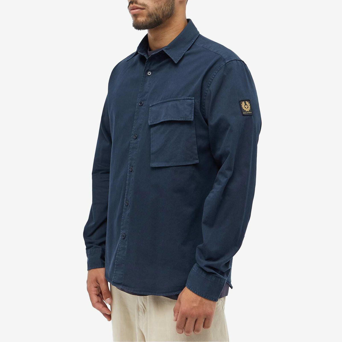 Belstaff Men's Scale Shirt in Dark Ink Belstaff