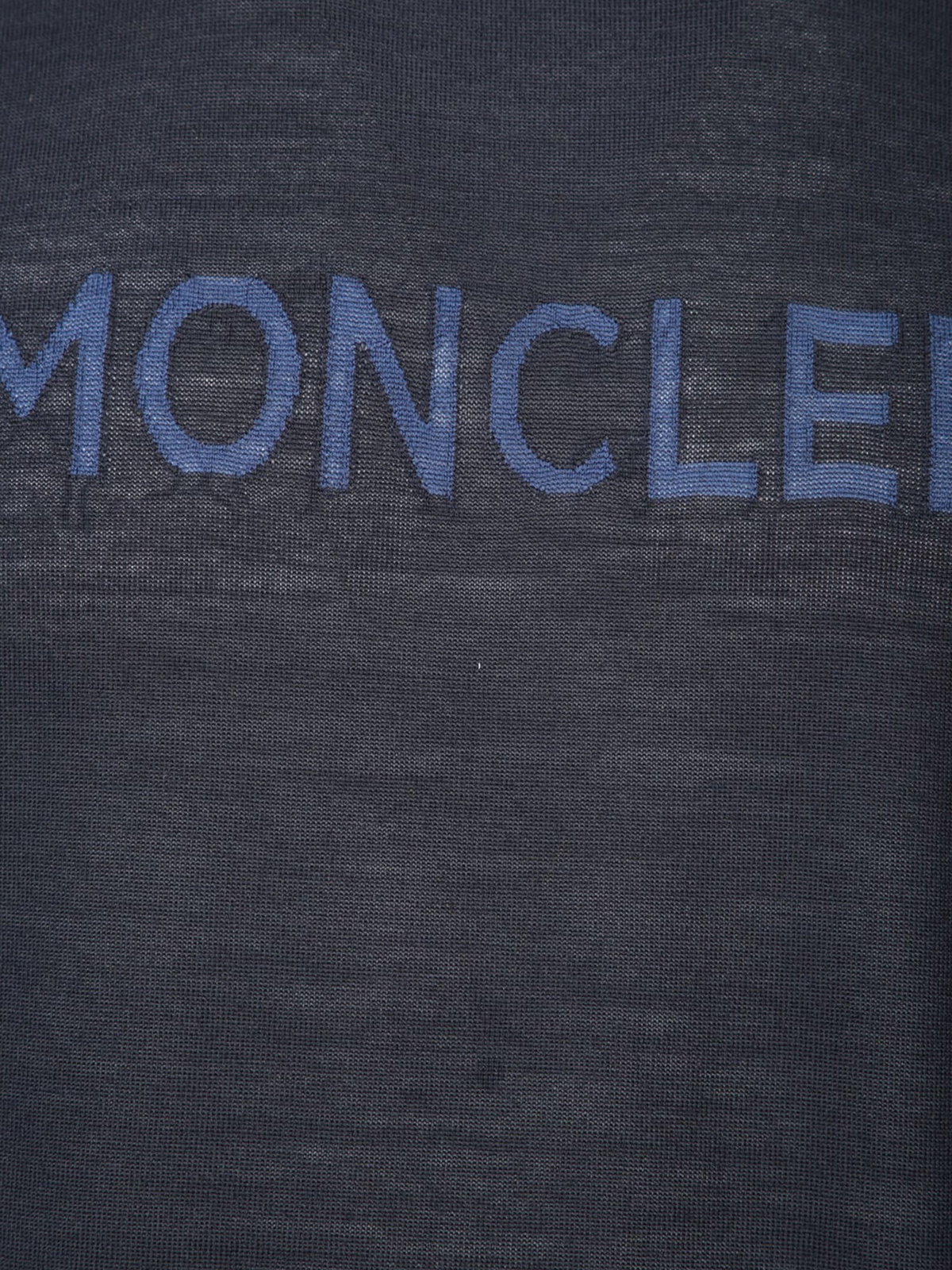 Moncler Logo Blue Sweater Moncler
