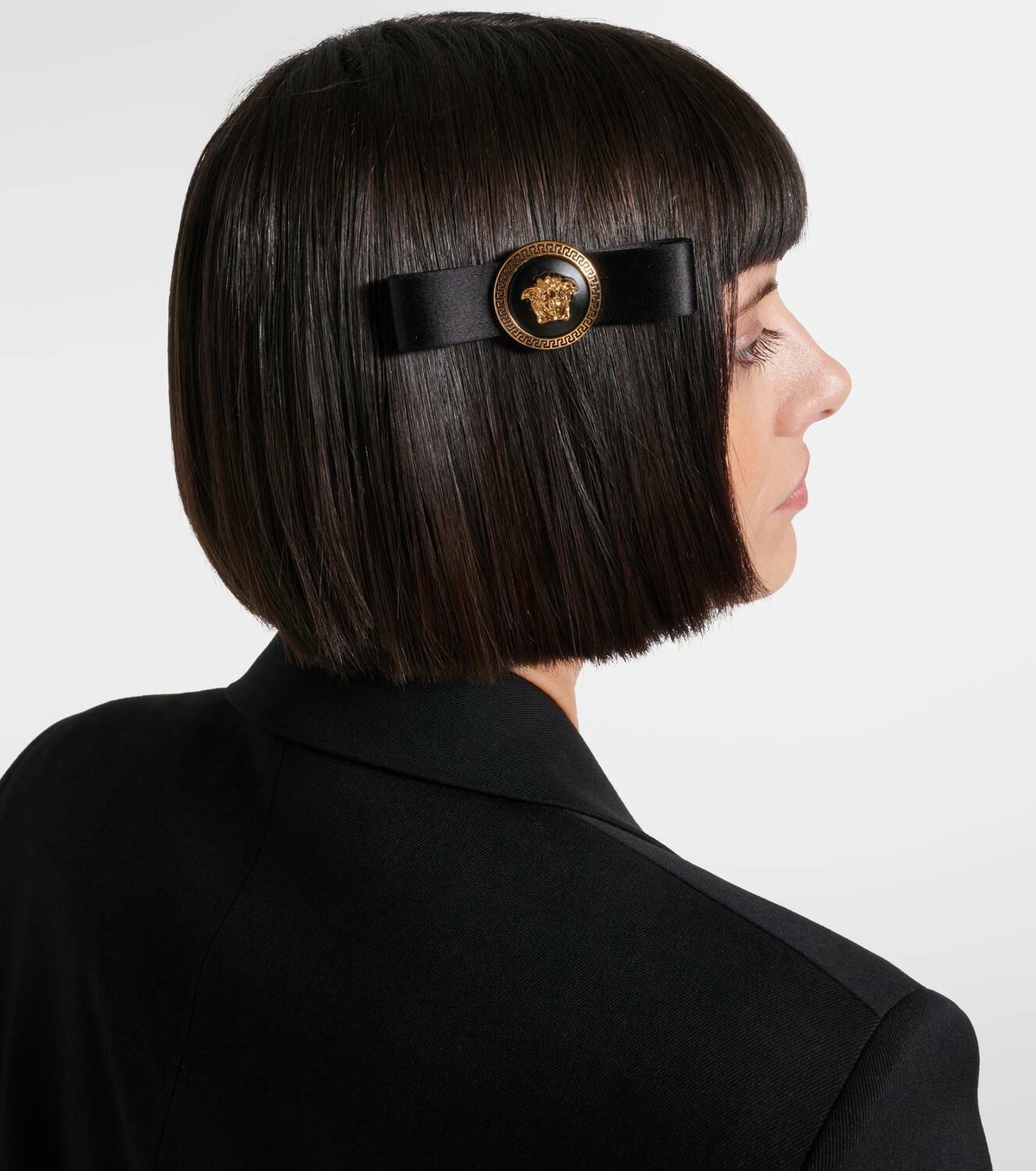 Versace Biggie Medusa satin hair clip Versace