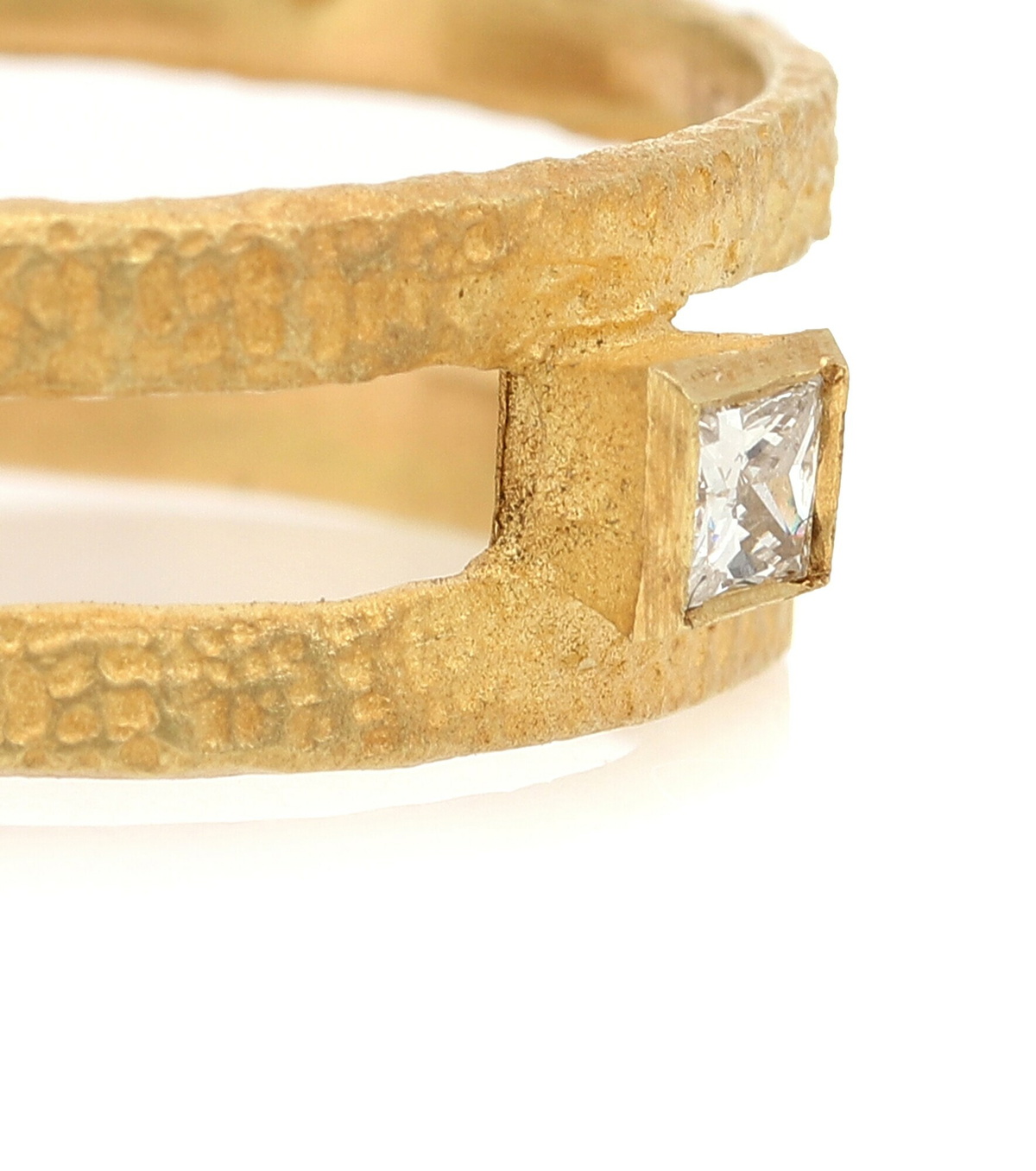 Elhanati - Roxy Fine Graphic 18kt gold ring with diamond Elhanati