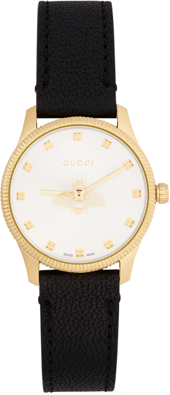 Gucci Black & Gold G-Timeless Bee Watch Gucci
