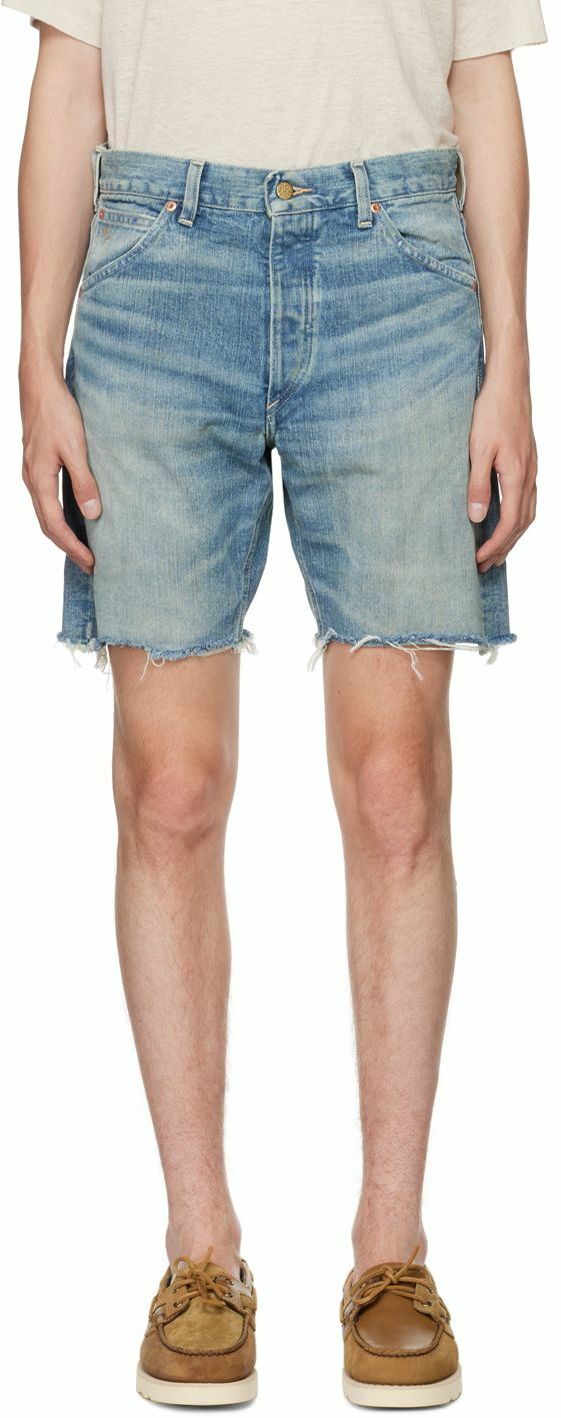 RRL Blue 5-Pocket Shorts RRL