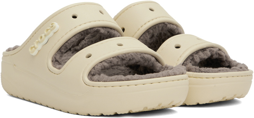 Crocs Beige Classic Cozzzy Sandals Crocs
