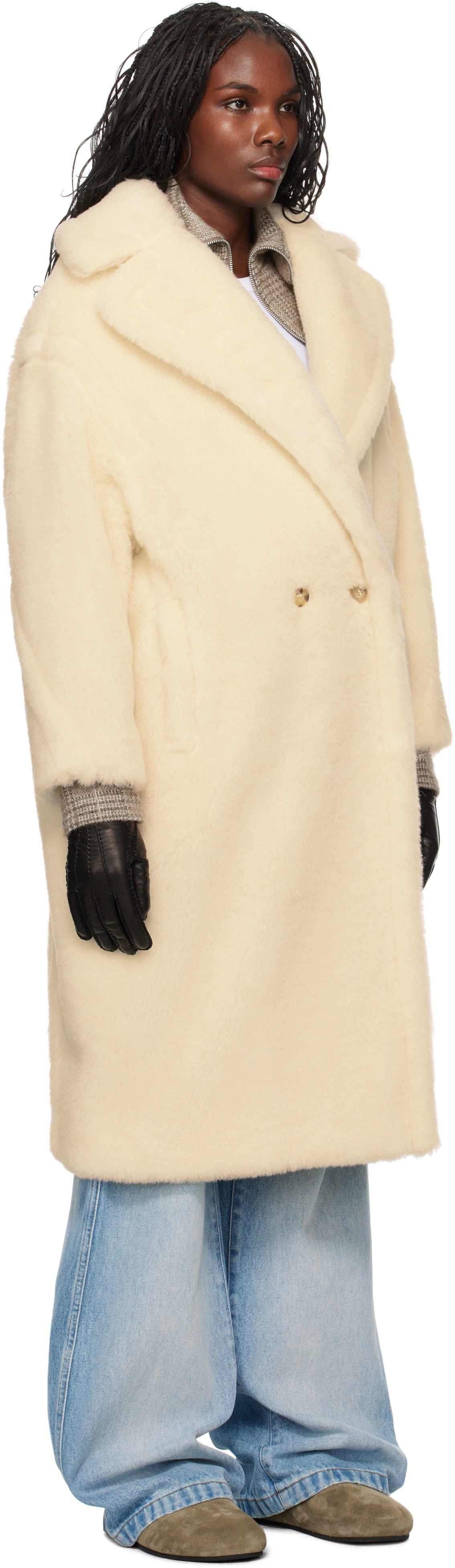 Max Mara White Tedgirl Coat Max Mara
