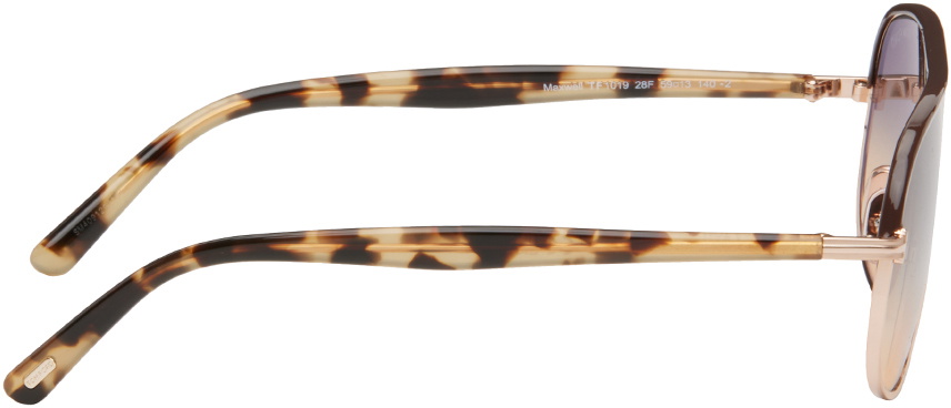 TOM FORD Gold Maxwell Sunglasses TOM FORD