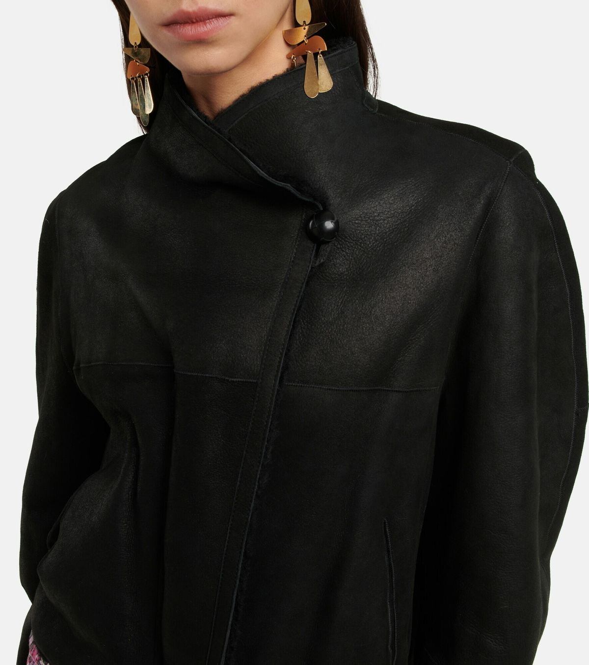 Isabel Marant - Acacilo shearling-lined leather jacket Isabel Marant