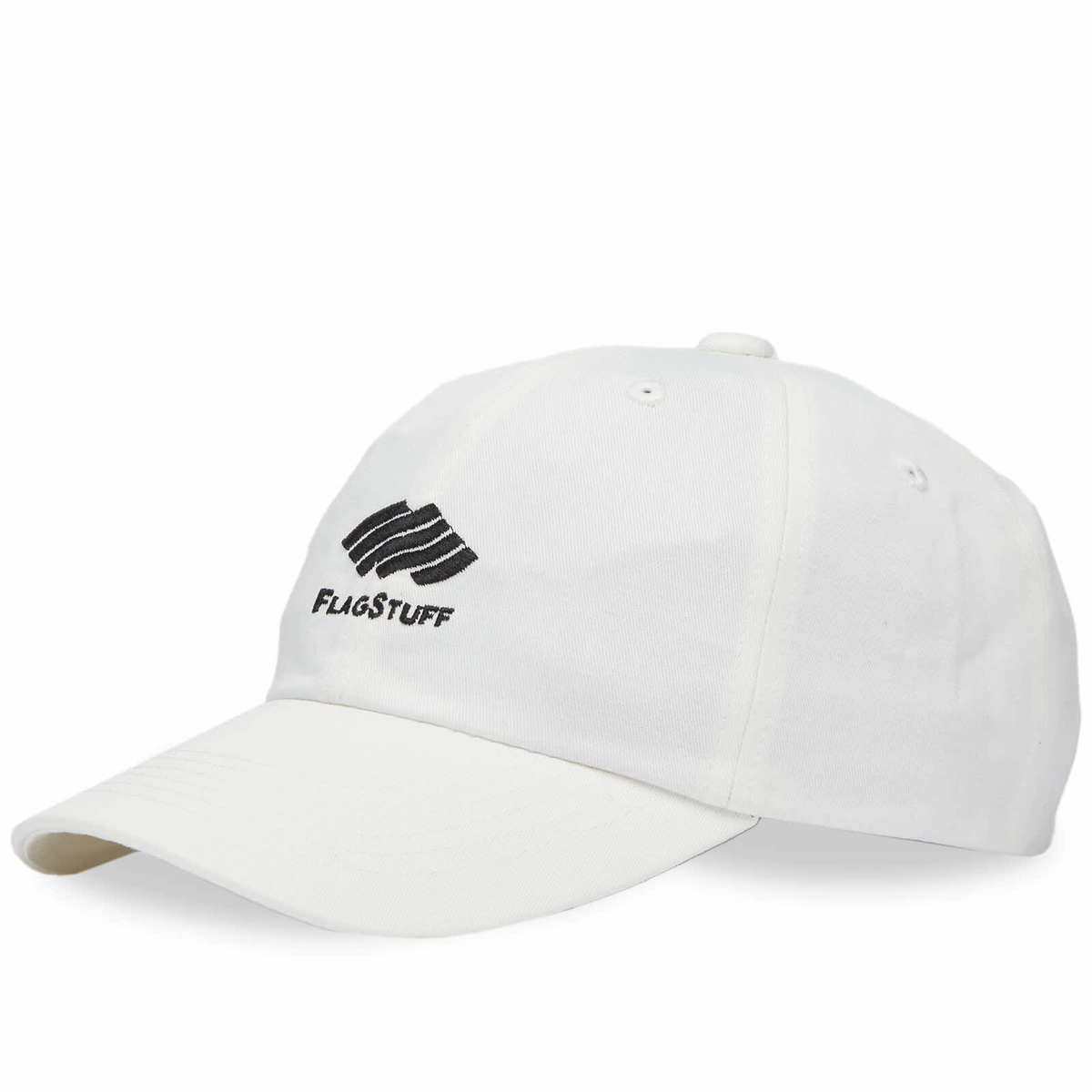 Flagstuff Men's Steel Logo Cap in White Flagstuff