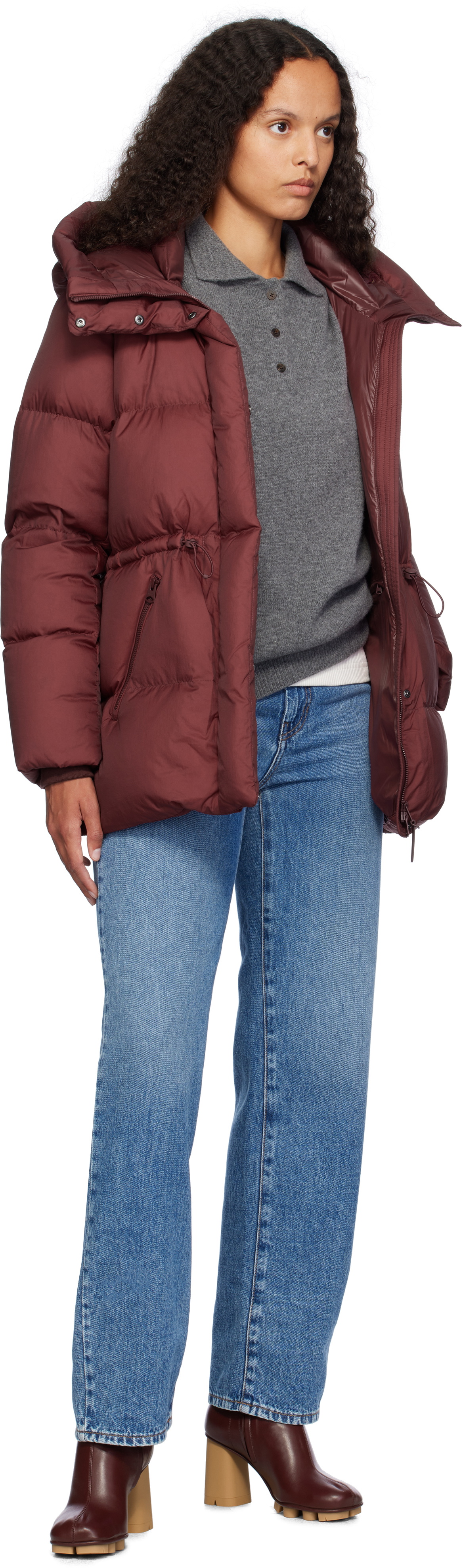 MACKAGE Burgundy Freya-SW Down Jacket Mackage