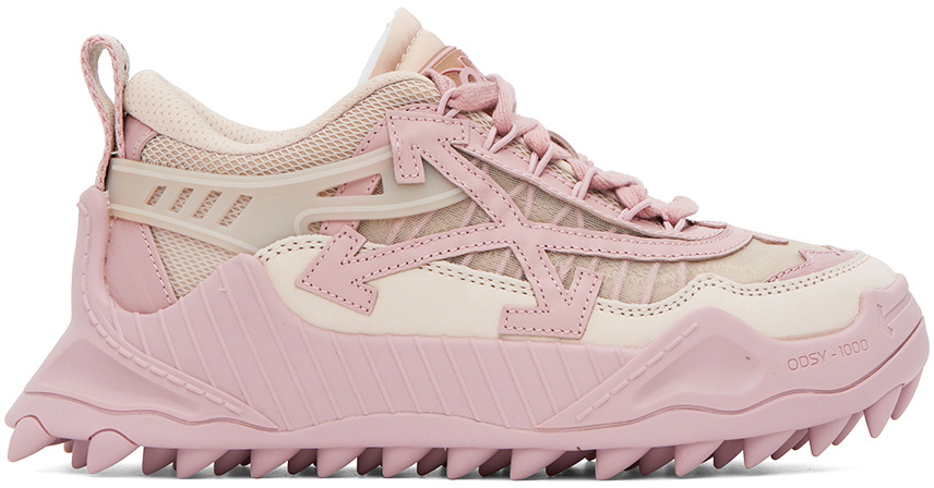 Off-White Pink & Beige Odsy 1000 Sneakers Off-White