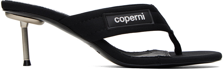 Coperni Black Branded Heeled Sandals Coperni