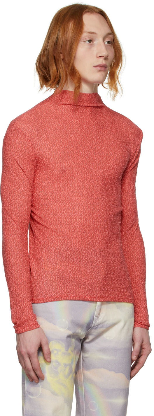 Collina Strada SSENSE Exclusive Pink Cardio Nova Turtleneck Collina Strada
