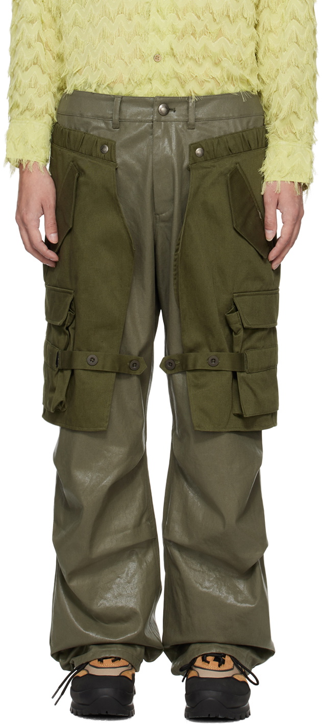 Andersson Bell Khaki Raptor Cargo Pants Andersson Bell