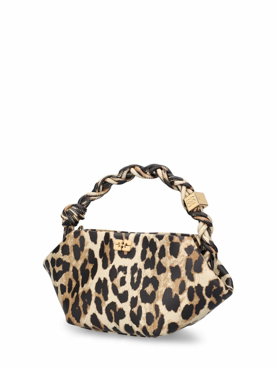 GANNI Mini Bou Leo Print Top Handle Bag GANNI