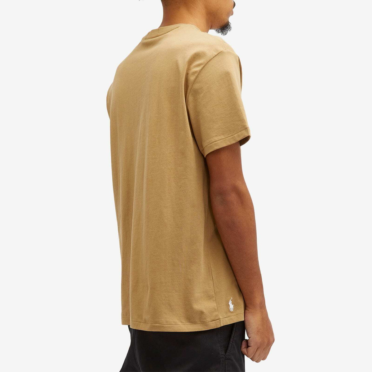 Polo Ralph Lauren Men's Script Logo T-Shirt in New Bronze Polo Ralph Lauren