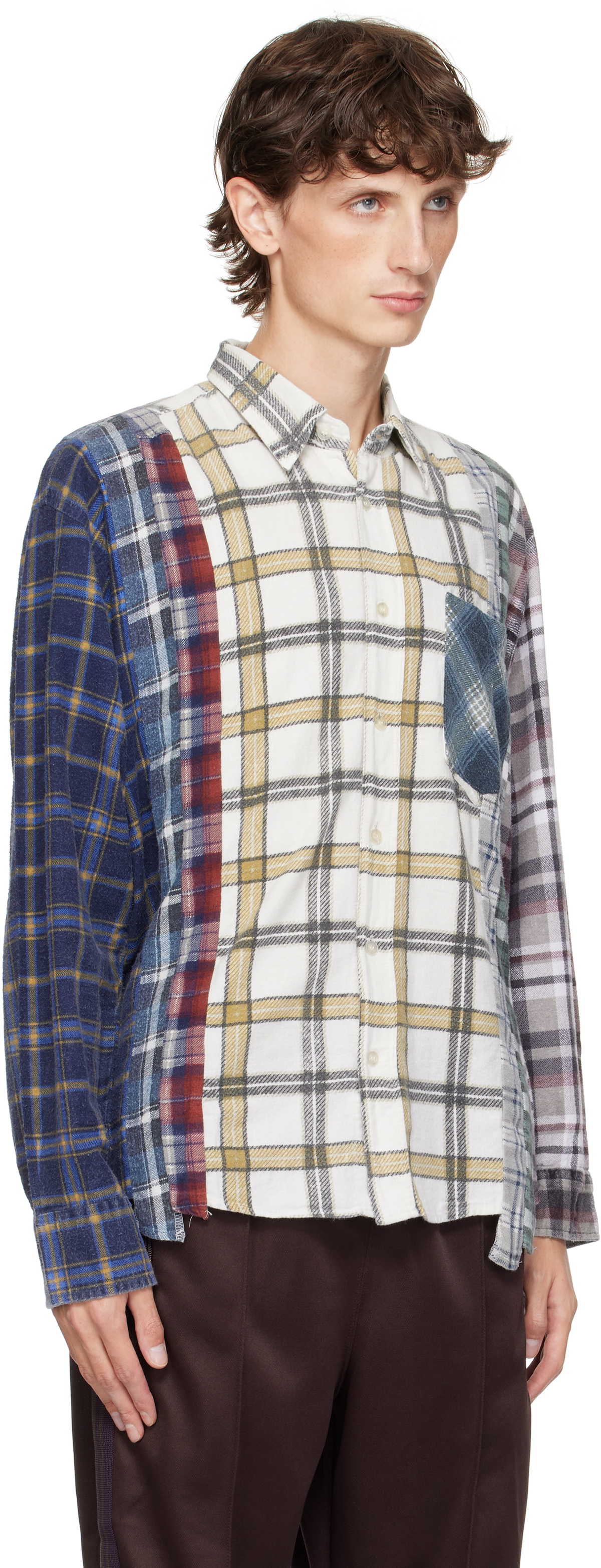 NEEDLES Multicolor 7 Cuts Flannel Shirt Needles