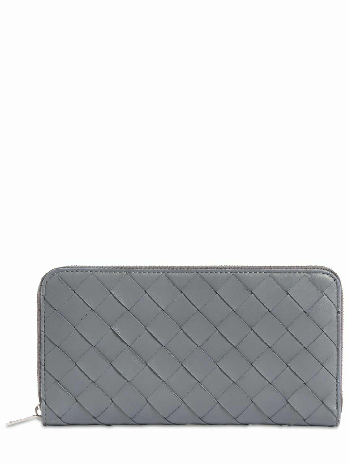 BOTTEGA VENETA - Intrecciato Leather Zip Around Wallet Bottega Veneta