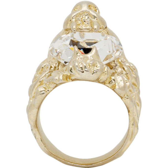 Gucci Gold Lion Head Ring Gucci